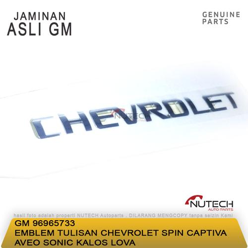Jual EMBLEM TULISAN CHEVROLET SPIN AVEO SONIC KALOS LOVA CAPTIVA ORI GM ...