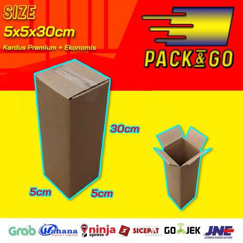 Jual 5x5x30 cm PACKAGING KARDUS karton Kardus Box Baru Packing ...