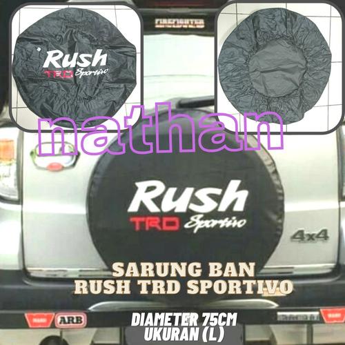 Jual Cover Ban Serep Mobil Universal Sarung Ban Tulisan Rush TRD Ukuran ...
