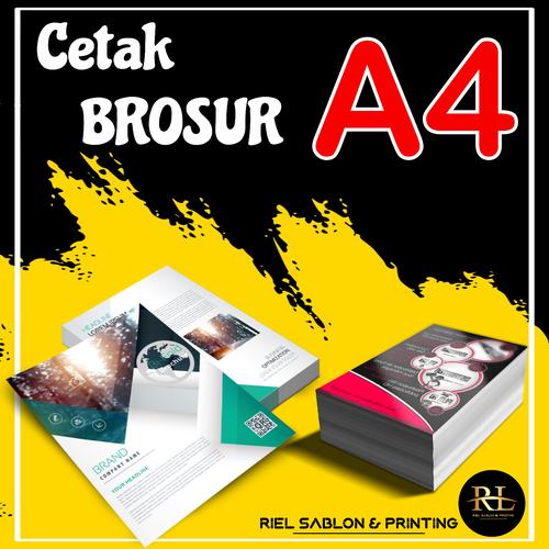 Jual Cetak Brosur, Pamflet, Flyer - 120 gr (1000 lbr) - Cetak 1 Sisi, 5 ...