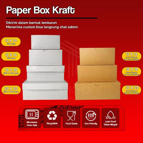 Promo KATERING BOX TEBAL 325 GSM /KOTAK NASI KRAFT/KATERING BOX/DUS ...