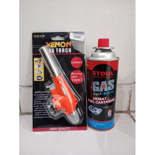 Jual PAKET Gas Torch + Gas Masak Cocok Untuk BBQ Barbeque Blow Torch ...