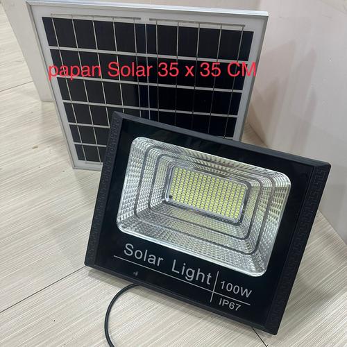 Jual Lampu Sorot Led Solar Panel Surya 100 Watt 100W - Sun 1000W ...