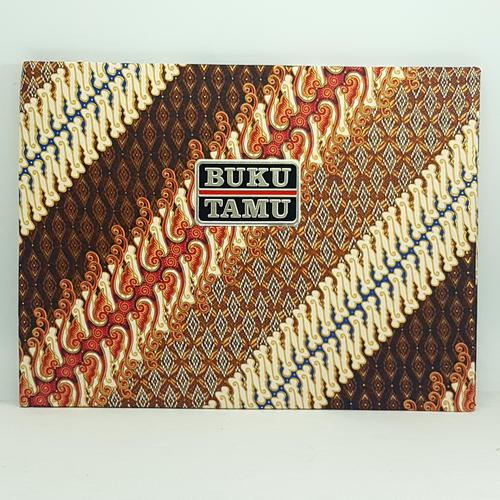 Jual Buku Tamu Undangan Pernikahan Seminar/Acara/ Hard Cover Kain Batik ...