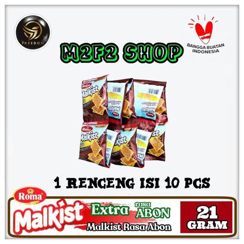 Jual Roma Biskuit Malkist Rasa Abon Gurih Sachet - 21 gr (Harga 1 ...