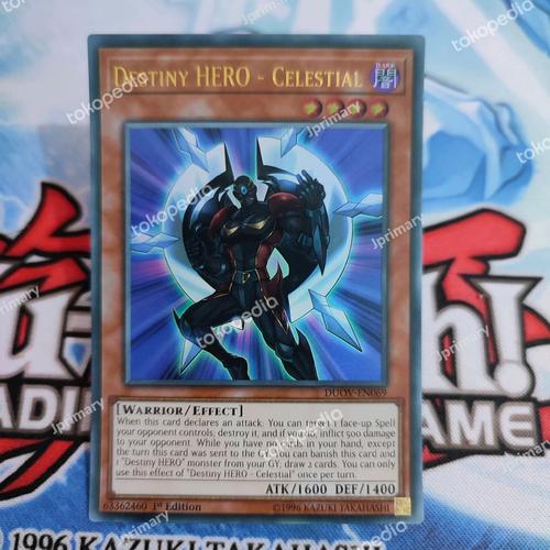 Jual yugioh destiny hero - celestial DUOV ultra rare original - Jakarta Barat - Jprimary | Tokopedia
