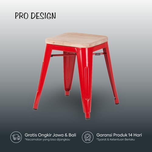 Promo Pro Design Steelmaw ST46/W Kursi Makan / Kursi Cafe - Red - Kab ...