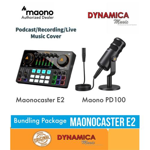 Jual Maonocaster AM E2 + Maono PD100 Paket Soundcard Recording ...