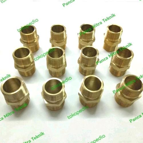 Jual DOUBLE NEPEL BRASS KUNINGAN 1/2 x 1/2 DRAT LUAR - Jakarta Barat - Panca Mitra Teknik ...