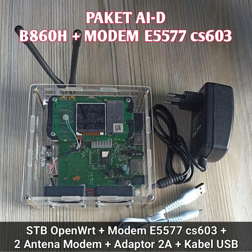 Jual PAKET AI-D OPENWRT SIAP PAKAI - STB B860H V1/V2 + Modem E5577 ...