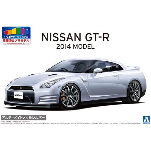 Jual Aoshima Pre-Painted 1:24 Nissan GT-R R35 (Ultimate Metal Silver ...