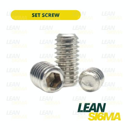 Jual Hex Socket Grub Screw / Baut Tanam / Set Screw - M6 x 12mm ...