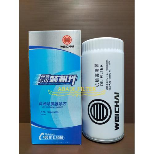 Jual Oil Filter WEICHAI 1000424655 / 1000736512 - 1000424655 - Jakarta ...