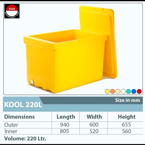 Jual Cooler Box / Cool Box / Fiber / Viber KOOL 220 liter Kuning - Kota ...