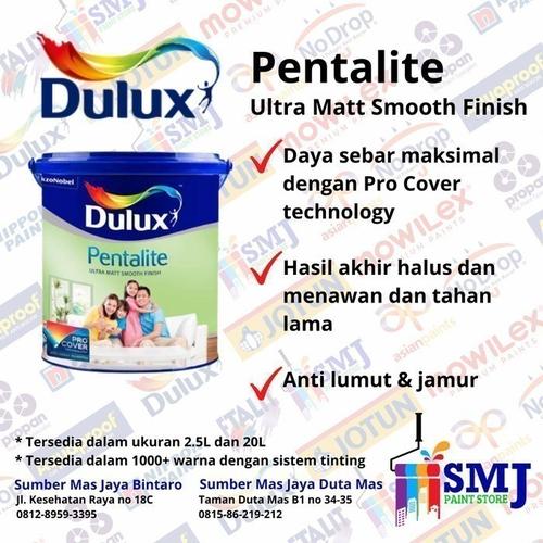 Jual Cat Tembok Interior DULUX PENTALITE warna Seashell 44806 UK 2,5 ...