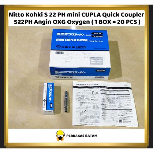 Jual Nitto Kohki S 22 PH mini CUPLA Quick Coupler S22PH Angin OXG ...