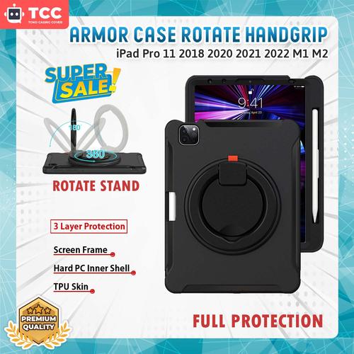 Jual Armor Case iPad Pro 11 inch M1 M2 Hardcase Stand Rotate Full Cover ...