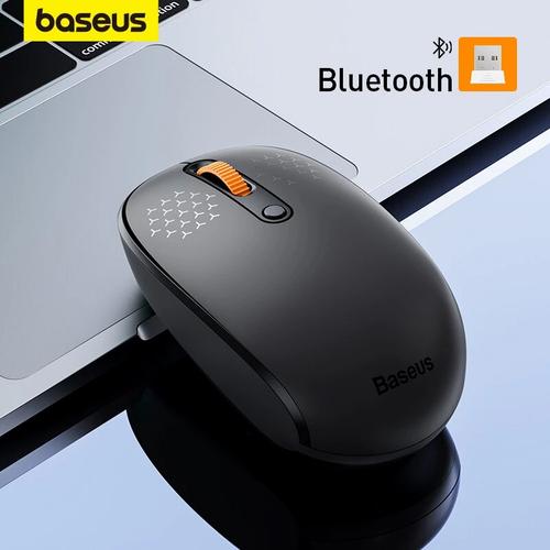 Promo BASEUS F01B MOUSE WIRELESS BLUETOOTH SILENT CLICK 1600 DPI 2.4Ghz ...