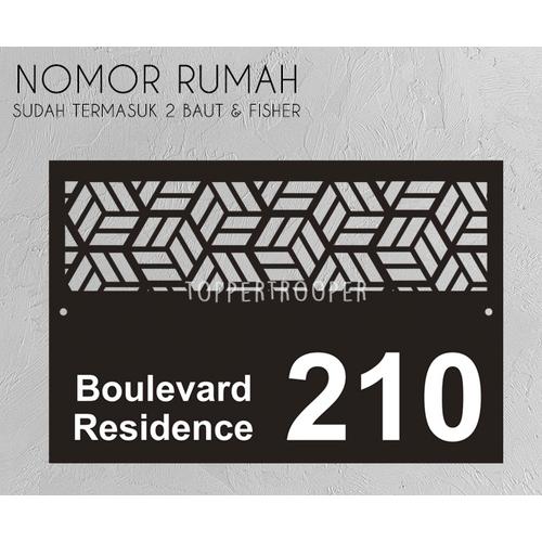 Jual NOMOR RUMAH BAHAN ACRYLIC / LASER CUTTING AKRILIK NOMER RUMAH ...