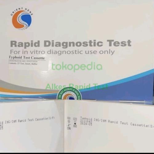 Jual Orient Gene* Typhoid Test Cassette Orient Gene Isi 25 - Kota ...