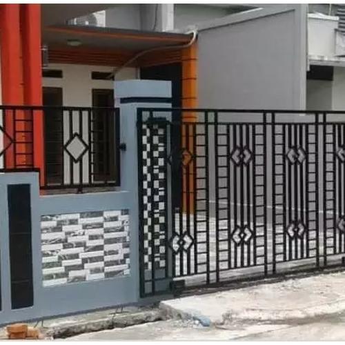 Jual pagar besi galvanis minimalis - Kota Depok - fitamadecor_NEW ...