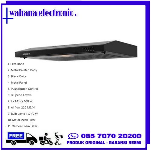 Jual MODENA PX7001 COOKER HOOD SLIM 70CM PENGHISAP ASAP 70 CM PX-7001 ...