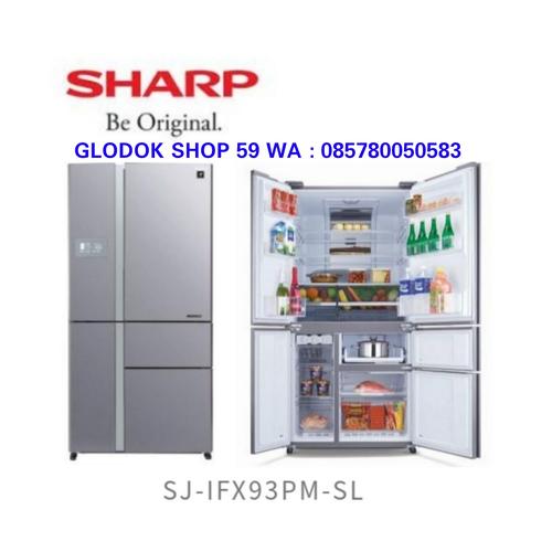 Jual SHARP SJ-IFX93PM-SL Kulkas Multi Door 5 Pintu J-Tech Inverter 800L New - Jakarta Utara ...