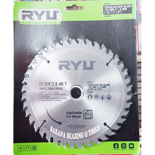 Jual RYU Circular Saw Blade 7-1/4 Inch 24T, 40T-Mata Gergaji Kayu - 24T ...