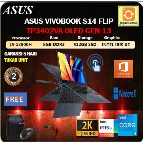Promo Asus Vivobook S14 TP3402VA Flip Oled Core I5 13500 8GB 512Gb Iris ...