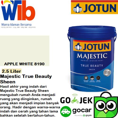 Jual CAT JOTUN Majestic True Beauty Sheen 2.5L / APPLE WHITE 8190 ...