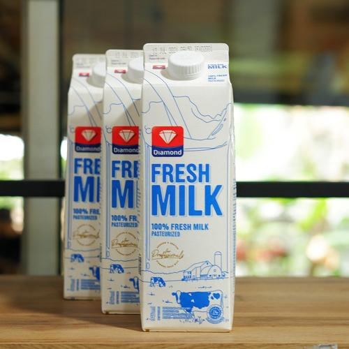 Jual FRESH MILK DIAMOND PLAIN 946ml SEKARTON isi 12 Pcs / FM DIAMOND 1 ...