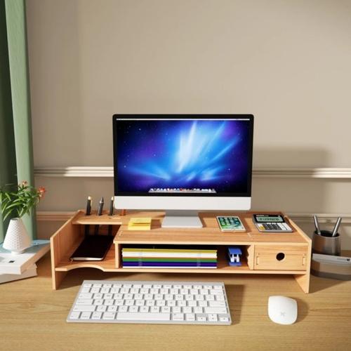 Jual Desktop storage organizer Stand Monitor Meja Laptop Hp Laci ...