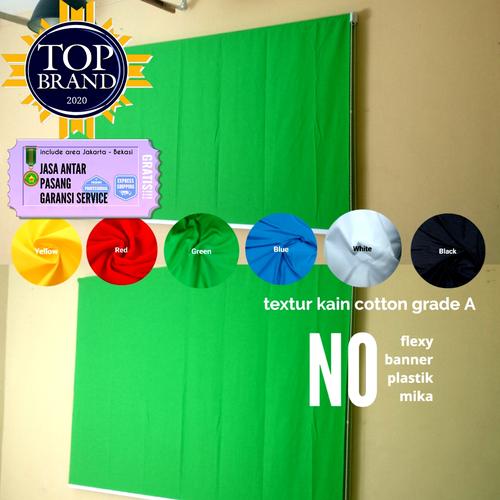 Jual Layar greenscreen Backdrop Roller Blind model way chain system ...