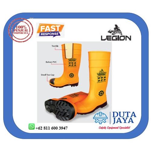 Jual SAFETY SHOES RUBBER BOOT YELLOW NO. 41 LEGION GOSAVE - Jakarta ...