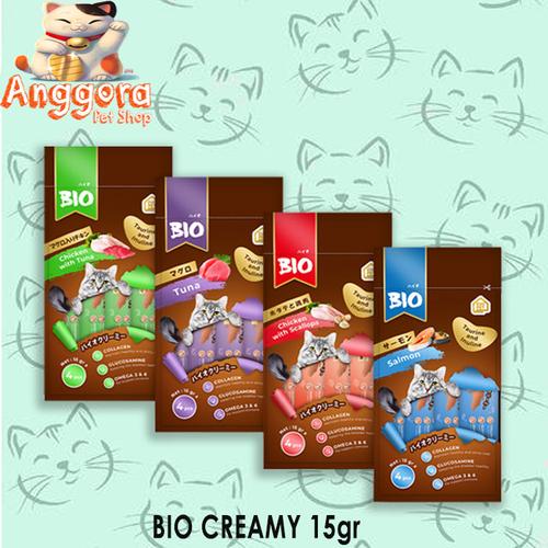 Jual Snack Kucing Bio Creamy 15gr All Varian ( FREE ONGKIR ) - CHICKEN ...