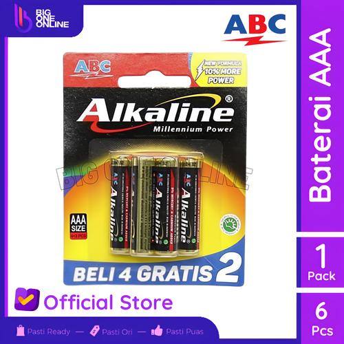Promo ABC Baterai Alkaline A3, Battery 1,5V A2, Batu Batre Alkalin AA ...
