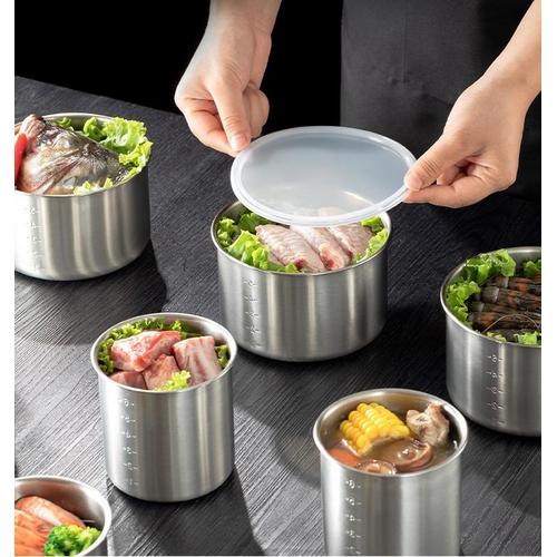 Jual LUCA ROUND FOOD CONTAINER STORAGE BULAT STAINLESS 304 TUTUP ...