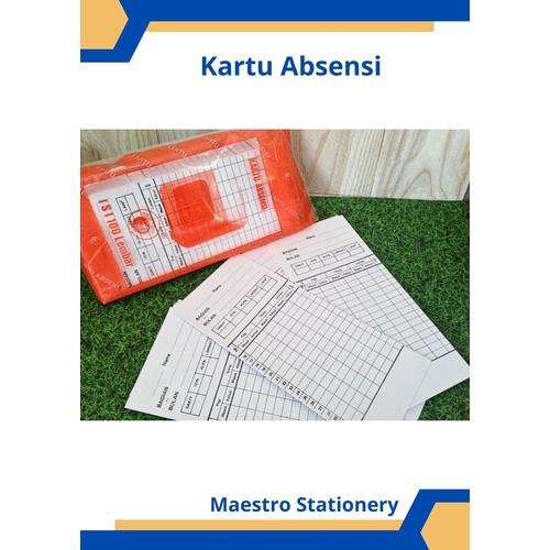 Promo Kartu Absen APEL JERUK / Kartu Kertas Absensi / Kartu Absen Amano ...