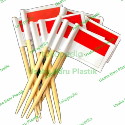 Jual Topper kue kertas HUT RI Topper bendera merah putih - Jakarta ...