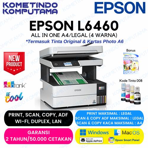 Jual L6460 (Print, Scan, Copy, LAN, Duplex, Wi-Fi Direct, ADF) - Epson ...