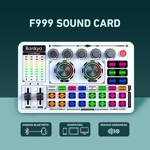 Jual SoundCard F999 Bluetooth compatible External Wireless DJ Mixer ...