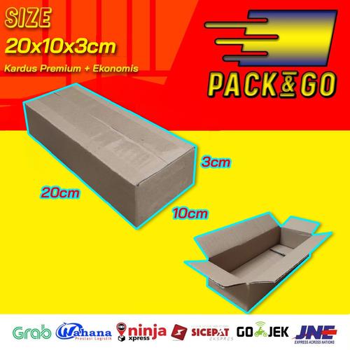 Jual 20x10x3 cm PACKAGING KARDUS karton Kardus Box Baru Packing ...