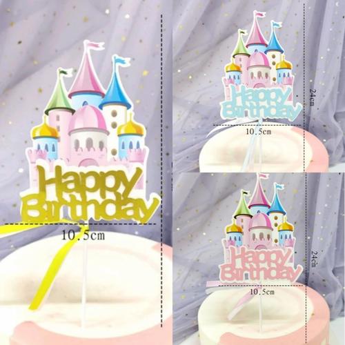 Jual Topper background Istana, Hiasan kue Istana, Topper Castle - Kota ...