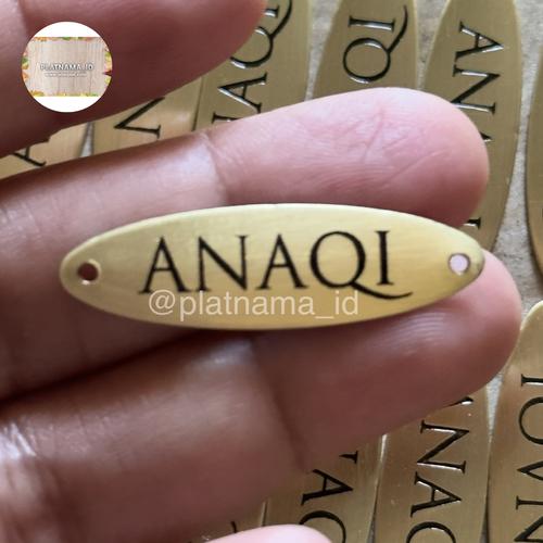 Jual Label plat custom / label merk / label plat (20 pcs ) - Kab ...