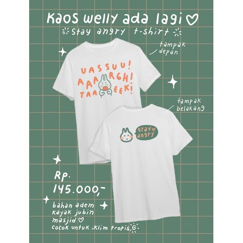 Jual Stay Angry T-shirt - Putih - S, Pendek - Kota Surabaya - Welly's ...