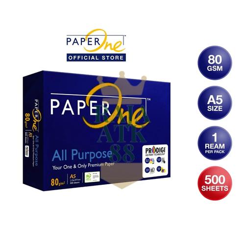 Jual Kertas HVS A5 80 Grm Paperone / Paper One Copy Paper - Kota ...
