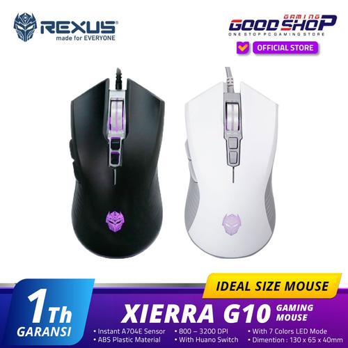 Jual REXUS G10 GAMING MOUSE - Black - Jakarta Pusat - GOODGAMINGSHOP ...