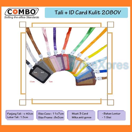 Jual ID Card Kulit + Tali / Tali Id Card Set / Card Case Kulit Dan Tali ...