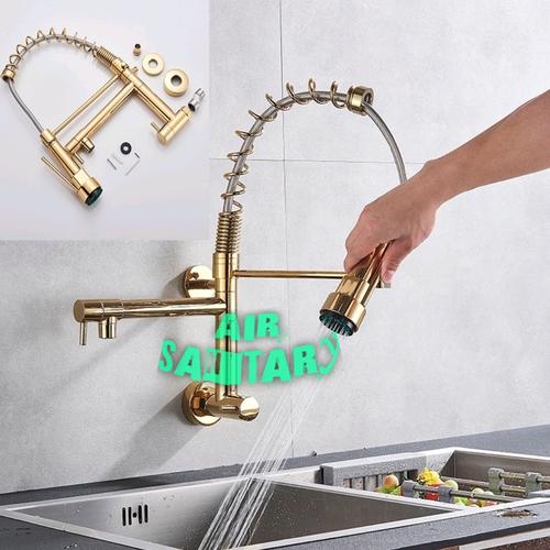 Jual KRAN PANTRY DOUBLE SPOUT / KRAN SINK DINDING PANTRY - BLACK ...