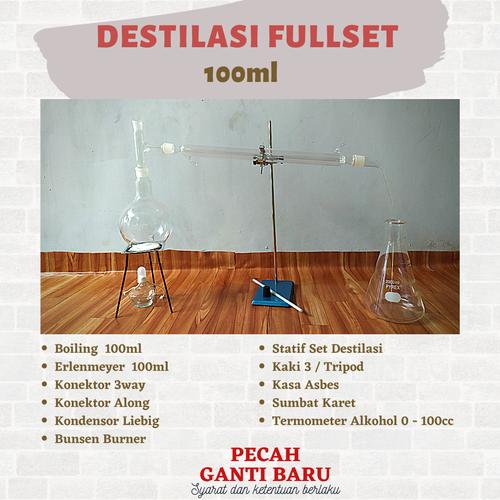 Jual Alat Destilasi Sederhana Full Set - 100ml - Kab. Bandung - Lunaria ...